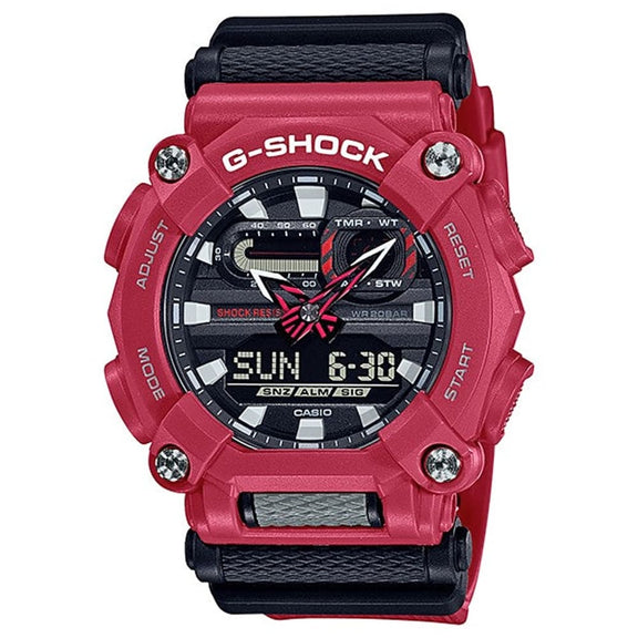 Casio G-Shock GA-900-4AER Men's Digital Watch, Orange Resin, 200M Water ...