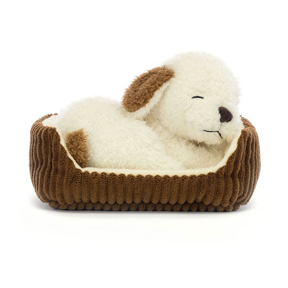 Jellycat Napping Nipper Dog Plush Toy, 10cm, Soft Corduroy, Cream, Gift ...