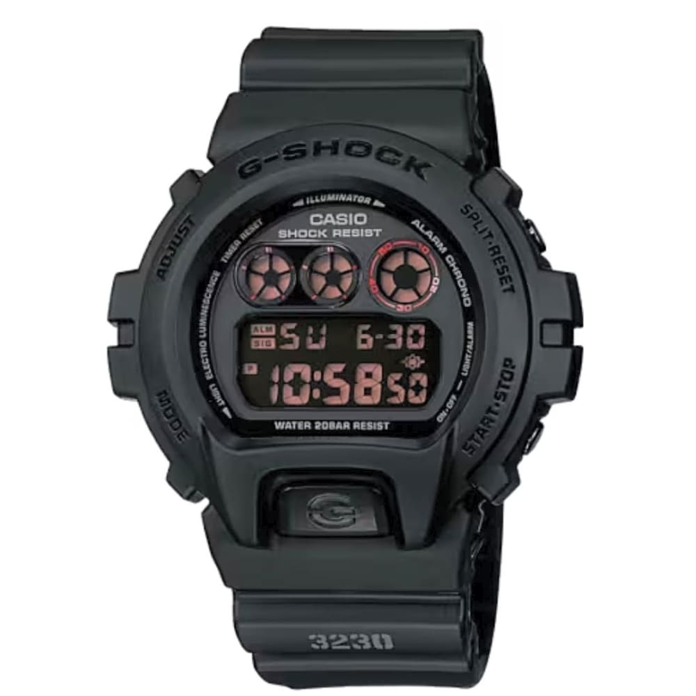 Casio 6900 Series DW-6900MS-1DR Digital Watch, Black Resin, Shockproof ...