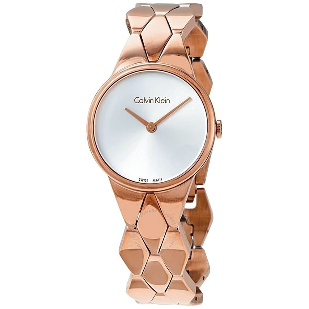 Calvin Klein K6E23646 Snake Ladies Rose Gold Watch, 28mm Steel – Ta ...